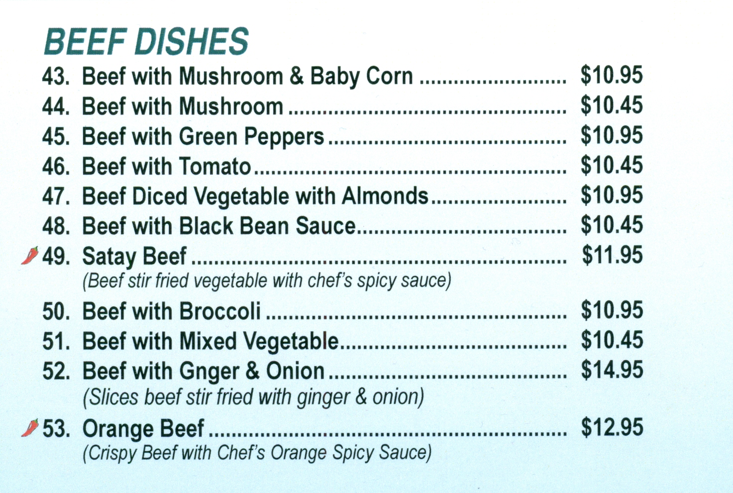 Our Menu | Jiwen Garden Restaurant